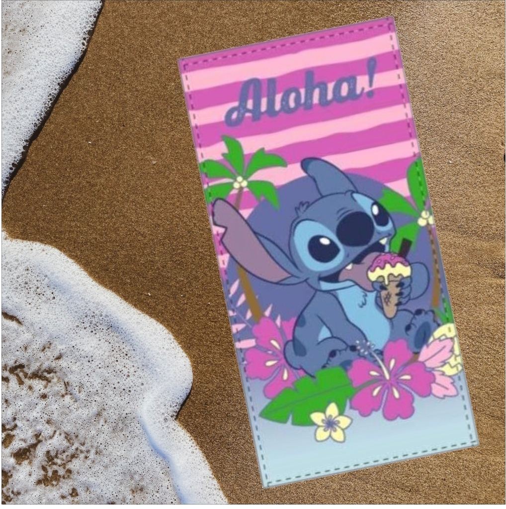 Telo mare serie Disney modello Stitch colore rosa - Intimo Altieri - Shop